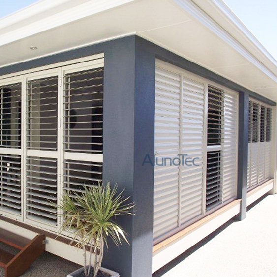 Aluminum Fixed Shutter with Operable Blade - Buy Fixed Shutter, Movable Blade Shutter, Aluminum ...