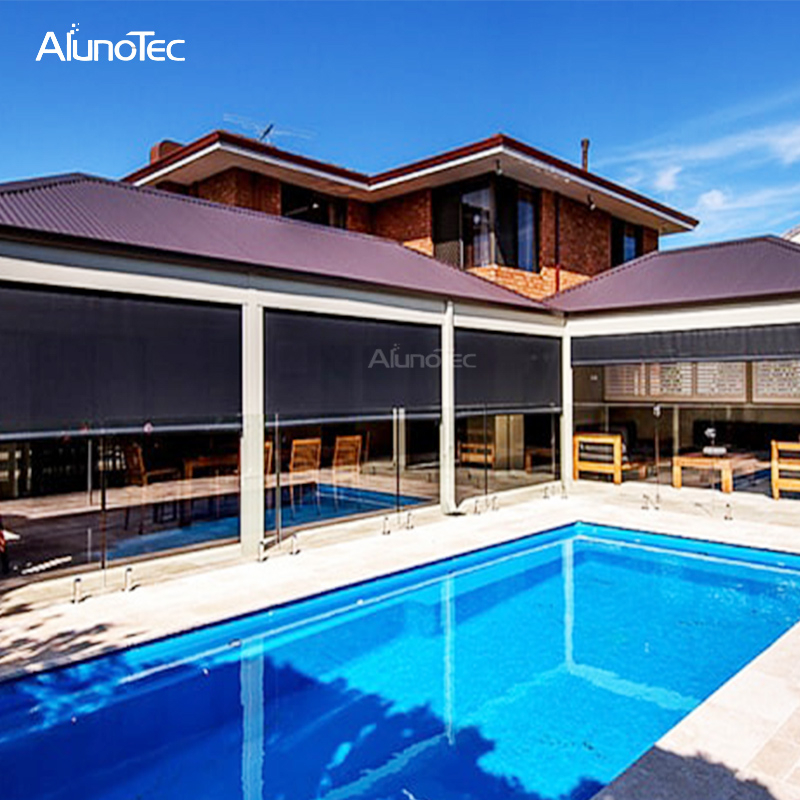 Aluminum Sunscreen Automatic roller blind Rolling shutter Curtain - Buy ...