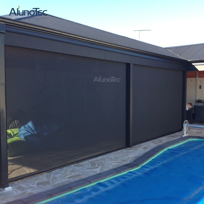 Aluminum Sunscreen Automatic roller blind Rolling shutter Curtain - Buy ...