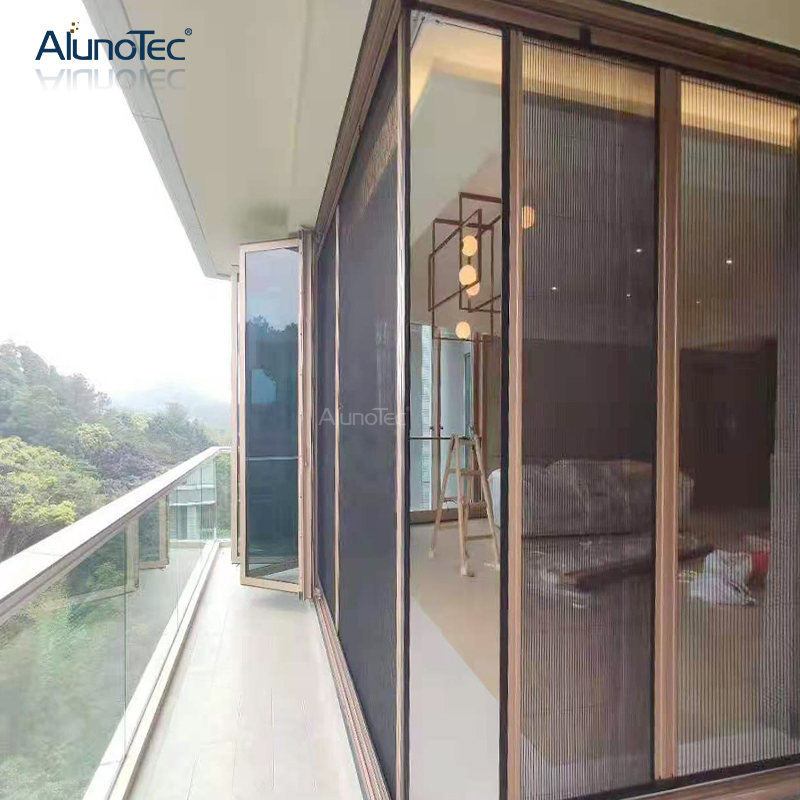 2021 Most Popular Aluminum Frame Retractable Rollers Mosquito Net ...