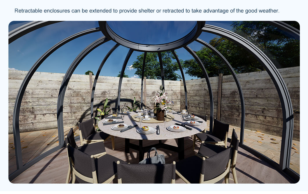 Tent Dome Star View Family Outdoor Polycarbonate Roof Modular ...