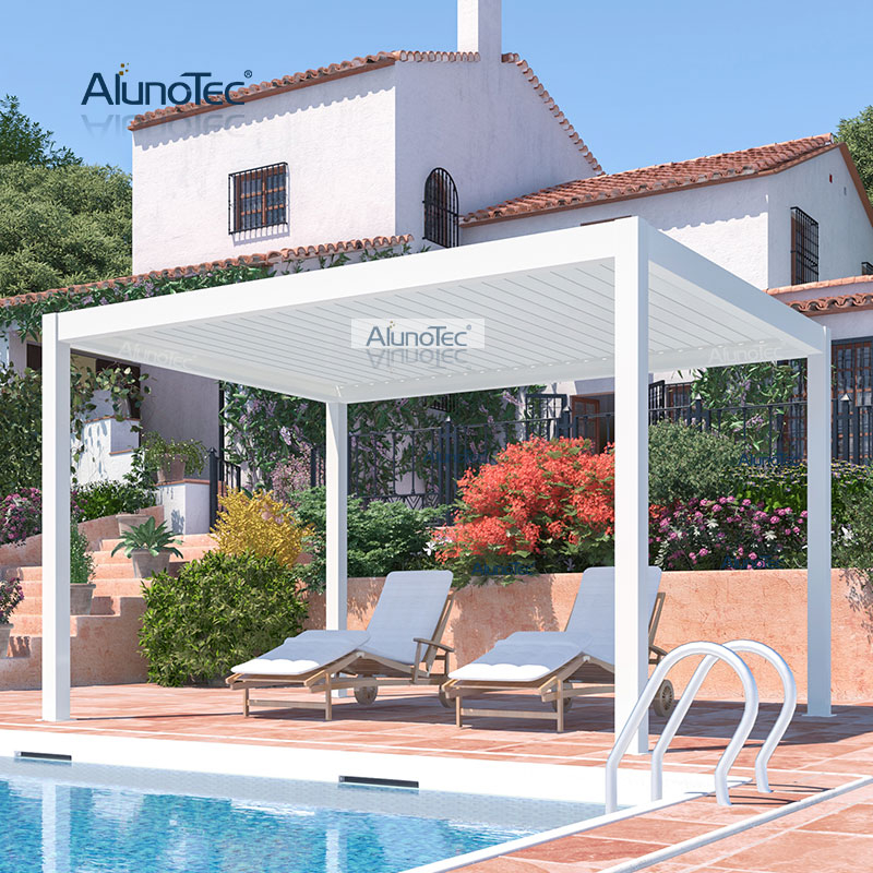 AlunoTec Factory Direct Price Motorized/Manual Operable Aluminum Louvre ...